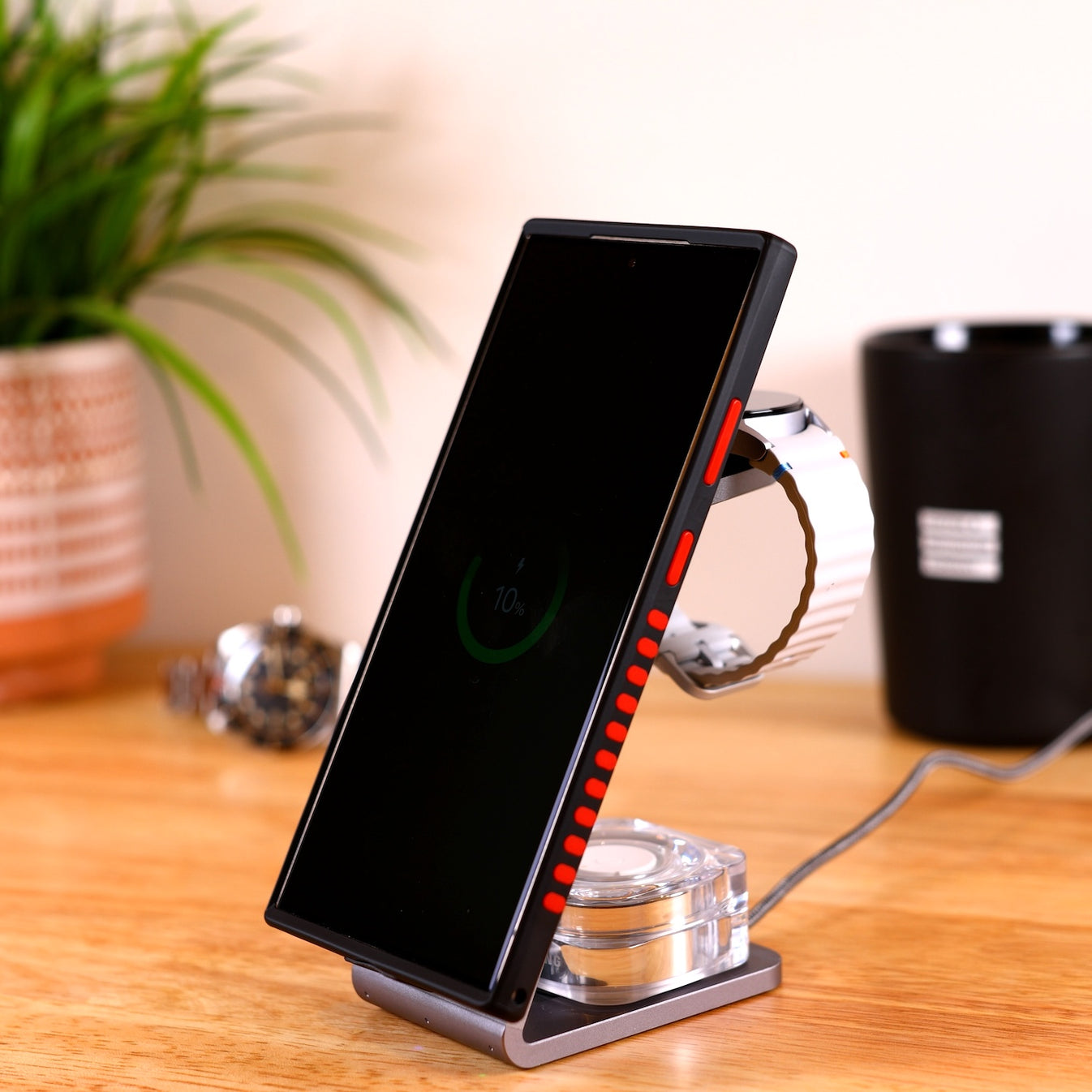 2X faster charging. 3 in 1 Wireless Charger for your Phone, Watch, and ...