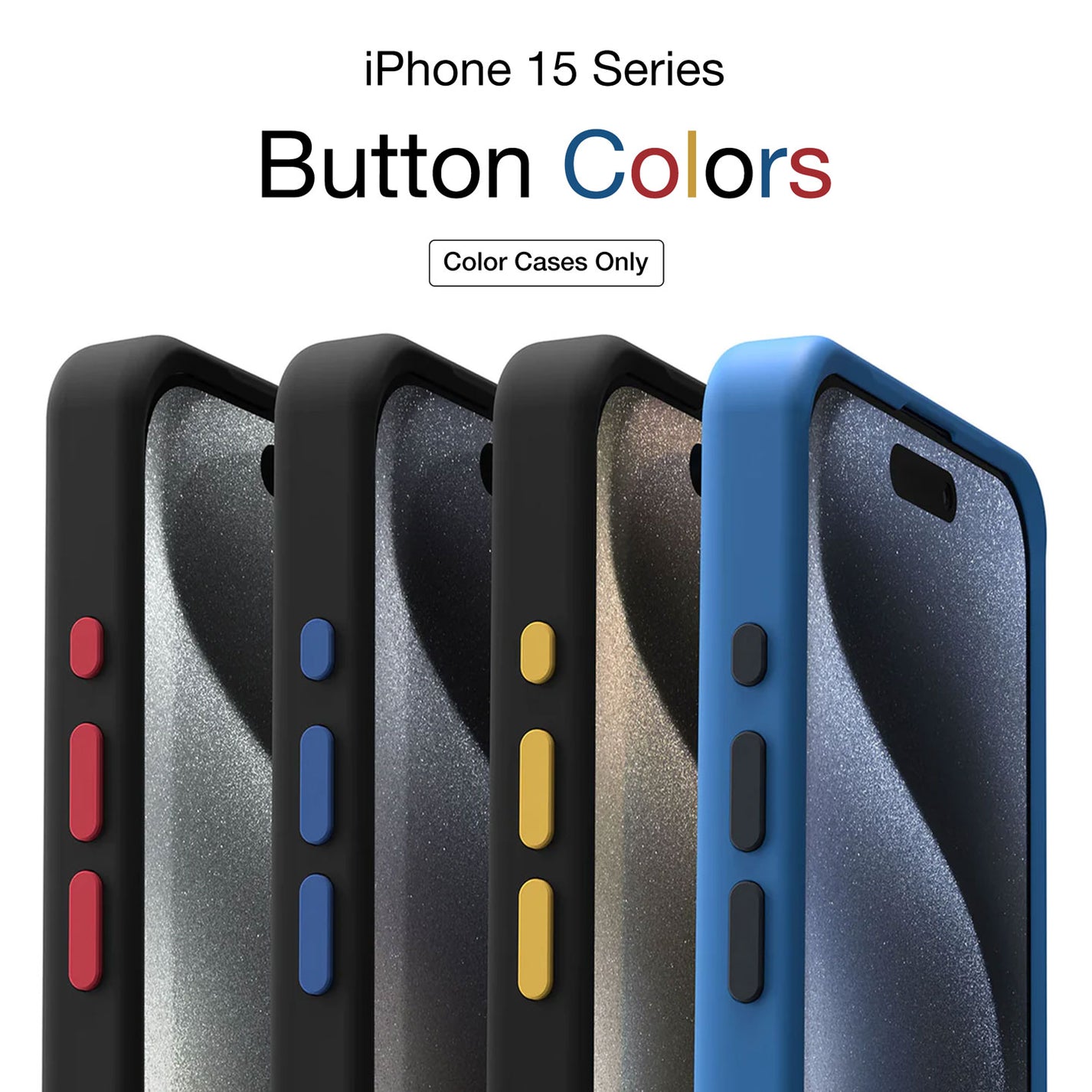 Swappable Buttons for MagBak iPhone 15 Series Cases
