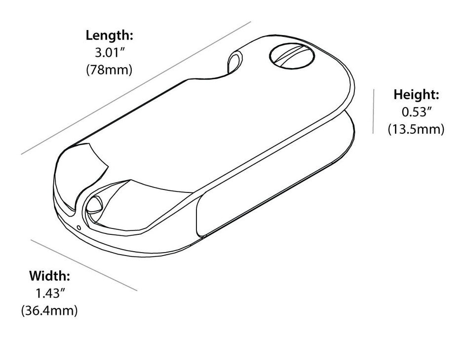 MagBak KeyTag | Minimalist Aluminum Key Holder | AirTag Compatible