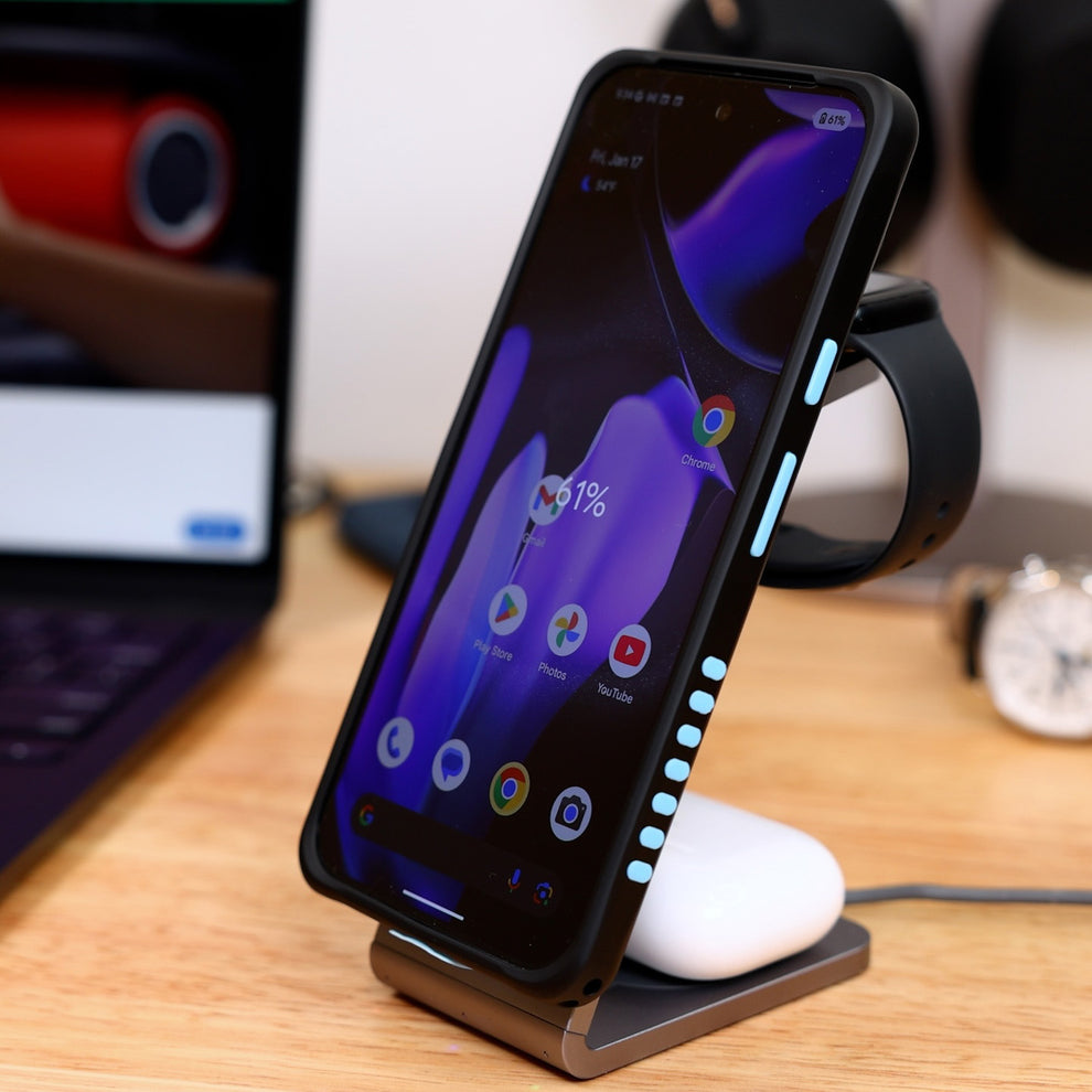 2X faster charging. 3 in 1 Wireless Charger for your Phone, Watch, and ...