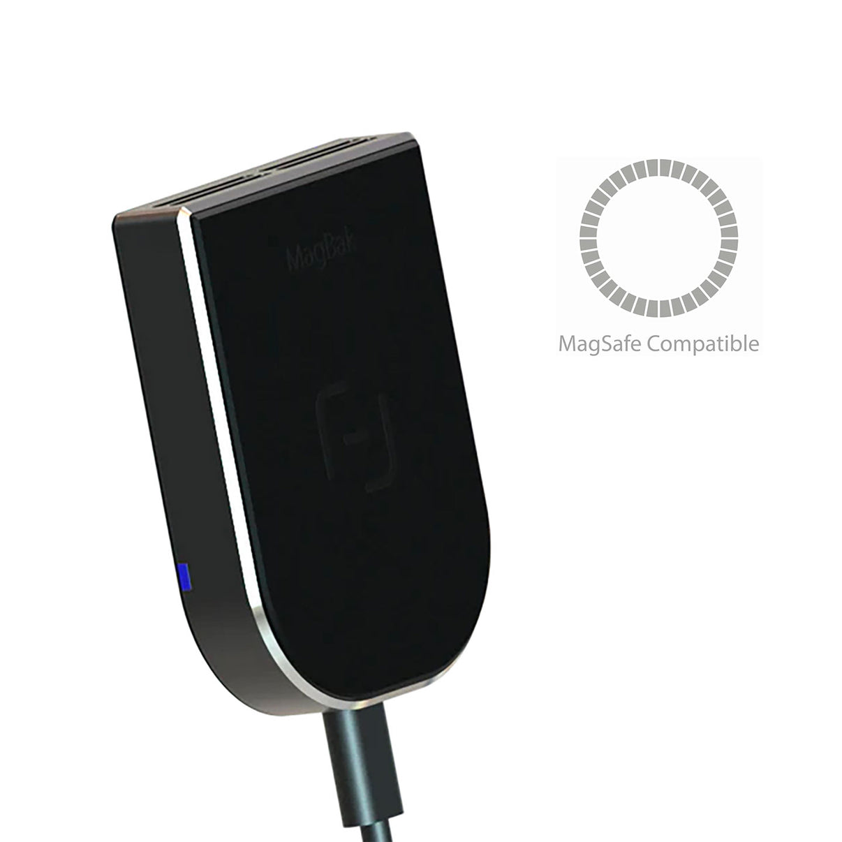 MagBak Magnetic Car Mount & Charger | Wireless MagSafe Charging | USB
